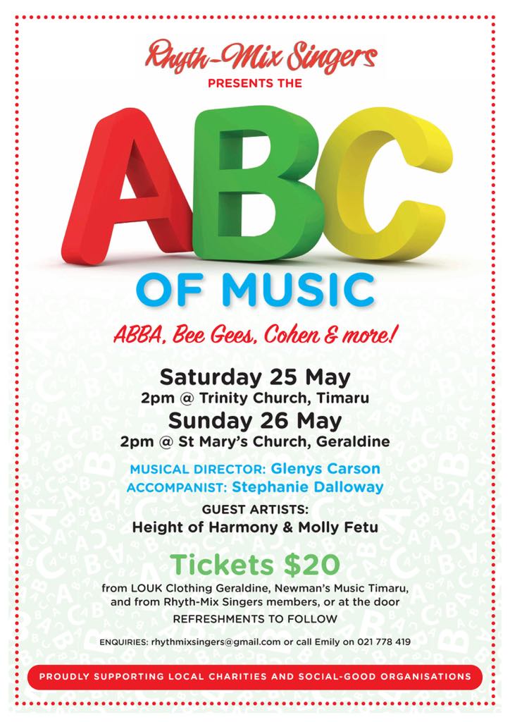 Rhyth-Mix Singers Presents the ABC of Music – Timaru - South Canterbury ...