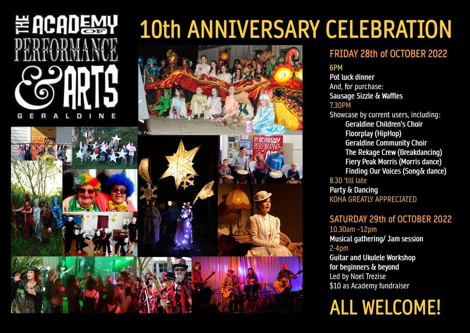 ACADEMY 10th ANNIVERSARY CELEBRATION - South Canterbury Regional Website