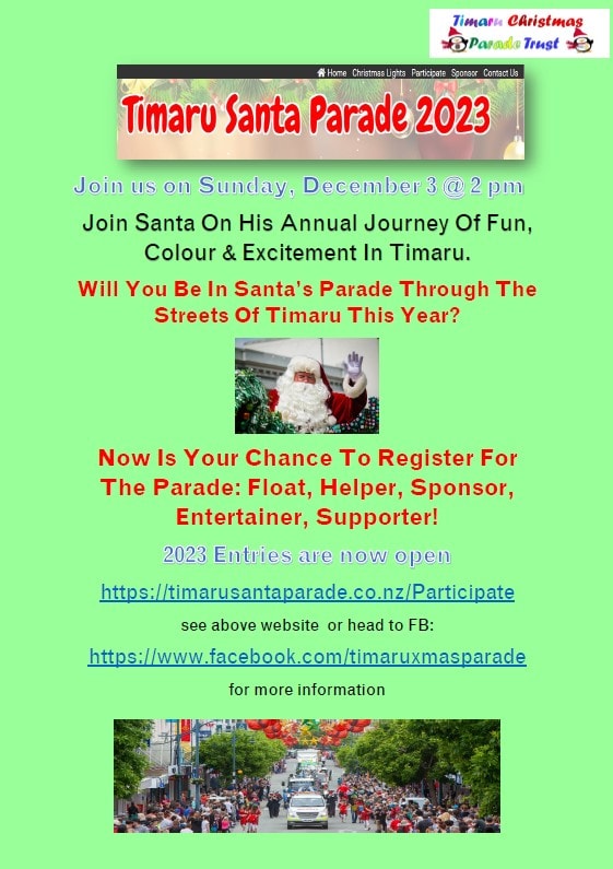 Timaru Santa Parade 2023 - South Canterbury District Website