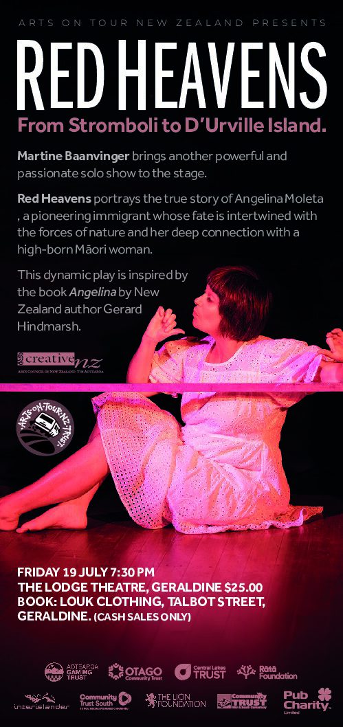 RED HEAVENS with Martine Baanvinger - South Canterbury District Website