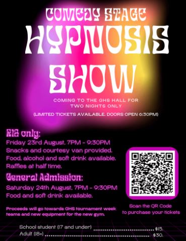 Comedy Stage Hypnosis Show - South Canterbury Regional Website