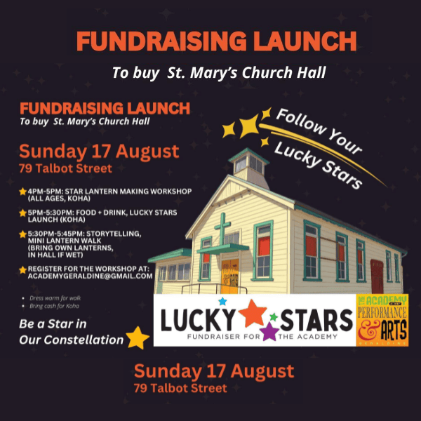 Launch of Lucky Stars Fundraising - South Canterbury District Website