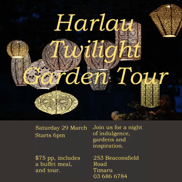 Harlau Twilight Garden Tour - South Canterbury District Website