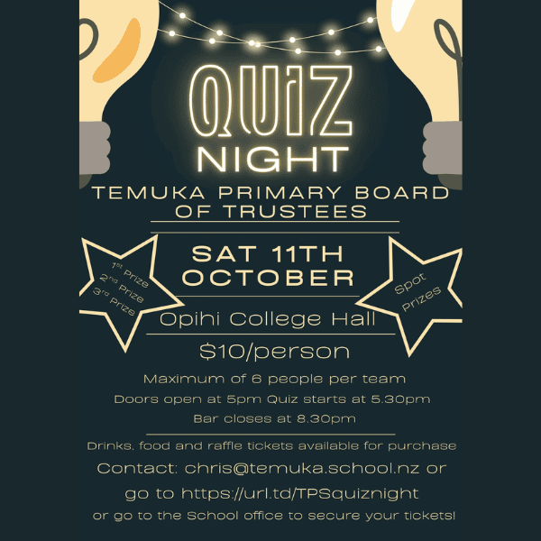 Quiz Night - South Canterbury Regional Website