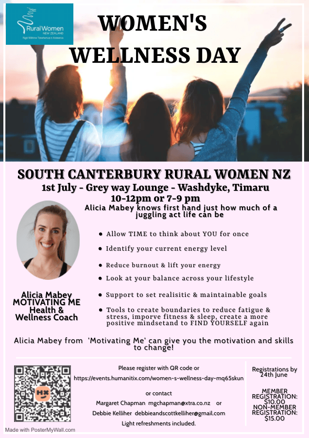 Women's Wellness Day - South Canterbury District Website