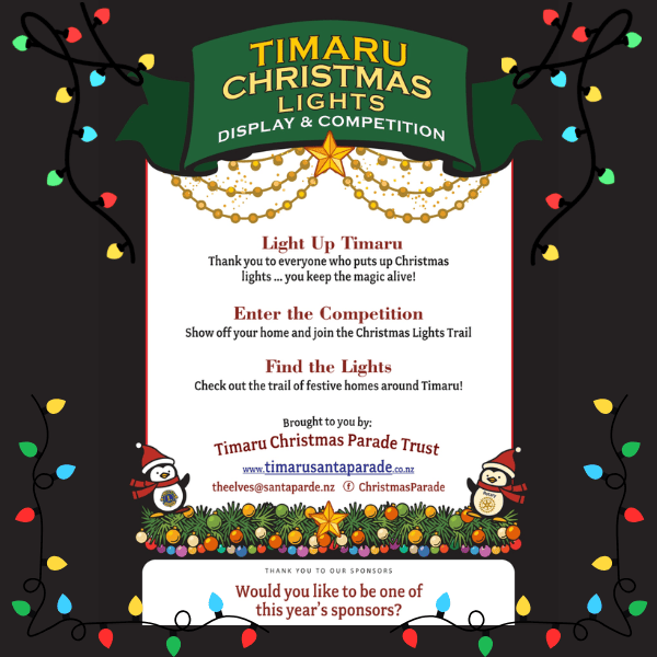 Events: Timaru Christmas Lights - South Canterbury District Website