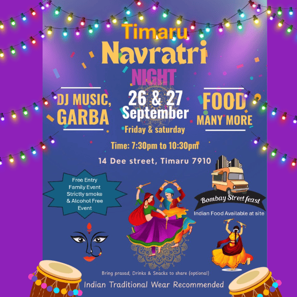 Event: Timaru Navatri Night - South Canterbury District Website